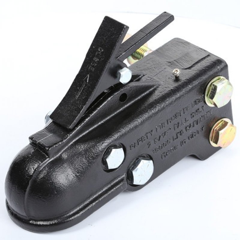 Black Heavy Duty Cast Adjustable Trailer Coupler 2" , 7000lbs Capacity ...